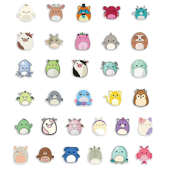 No Brand | Design | Squishmallow Plush 5 Piece Sticker Set | Poshmark